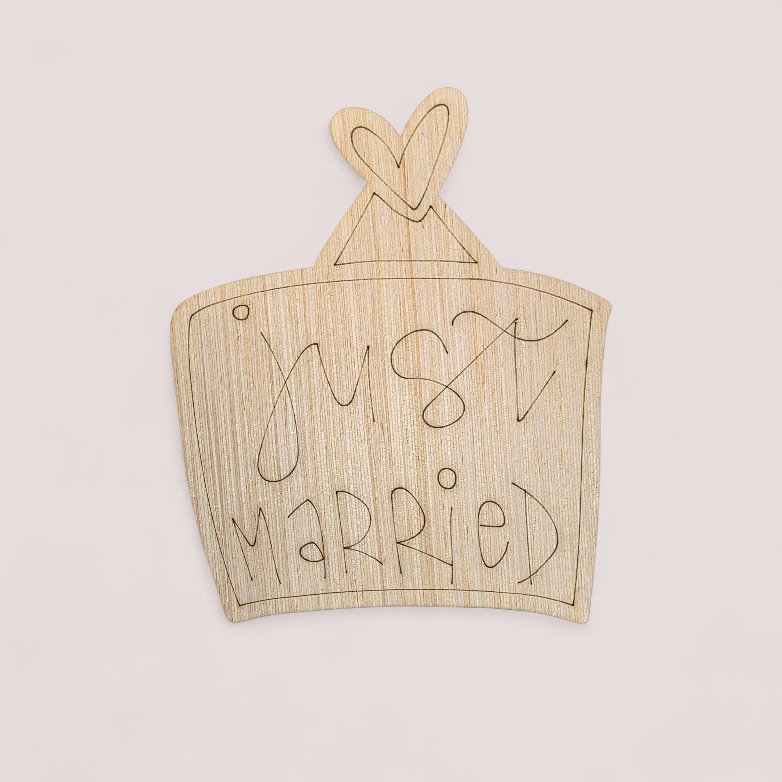 Just Married Sign | Wedding DIY Craft Blank